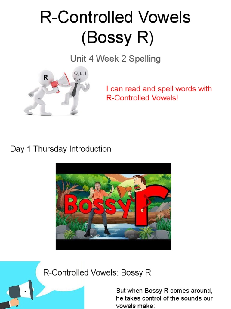 Understanding Bossy R Vowels | PDF | Language Arts & Discipline ...