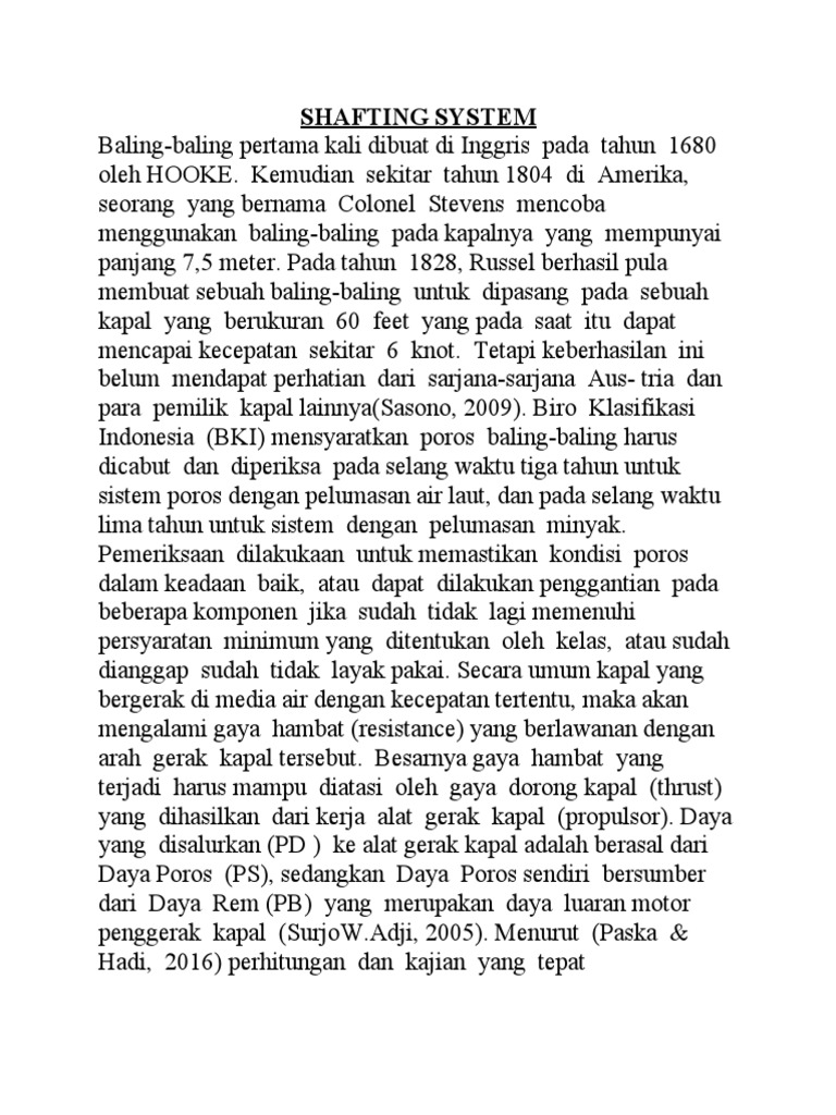 Shafting System | PDF