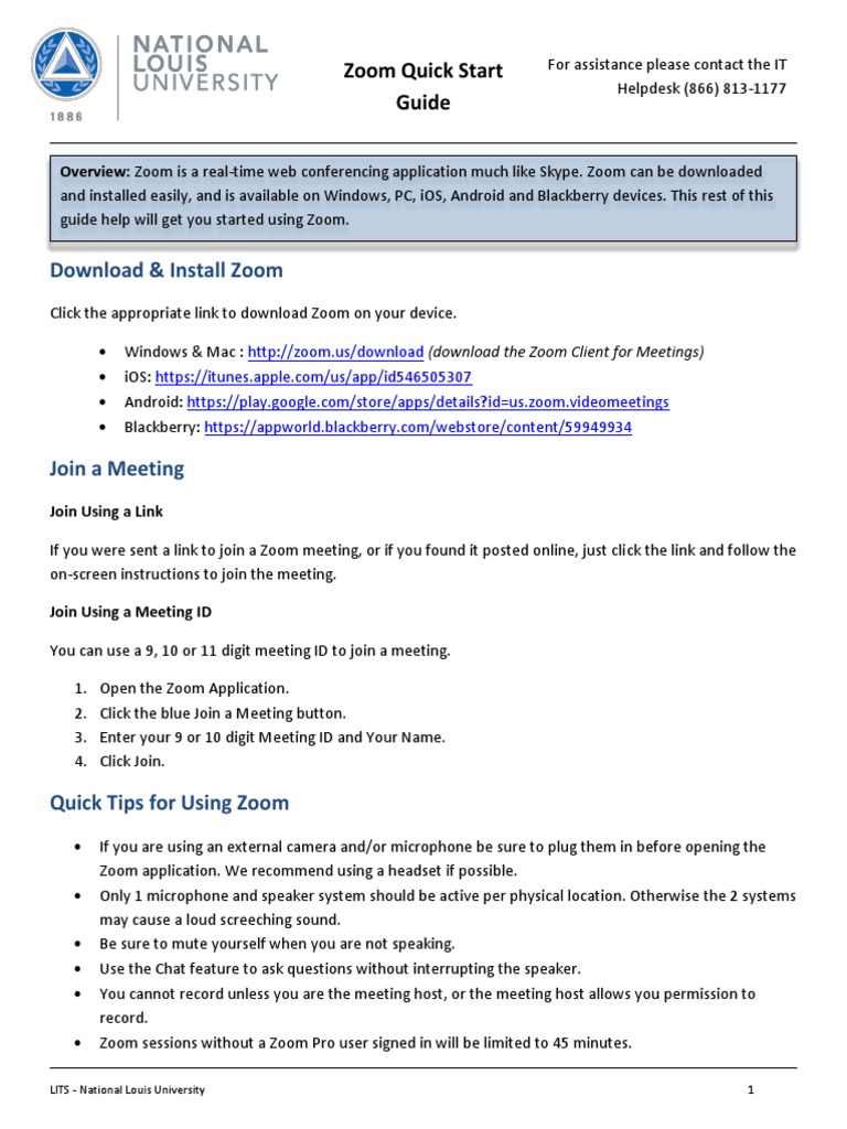 Install Zoom: Zoom Quick Start Guide | PDF | Ios | Android (Operating ...