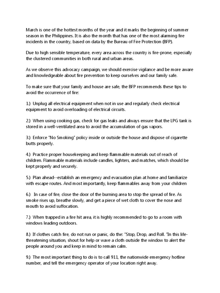 Fire Prevention Guide 2021 | PDF | Fires | Liquefied Petroleum Gas