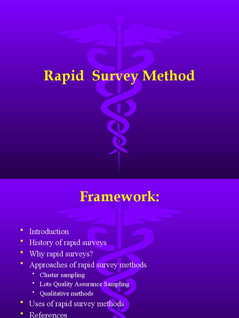Rapid Survey Method | PDF | Sample Size Determination | Stratified Sampling
