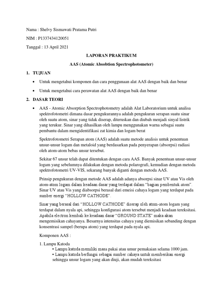 Praktikum Alat Aas Pdf