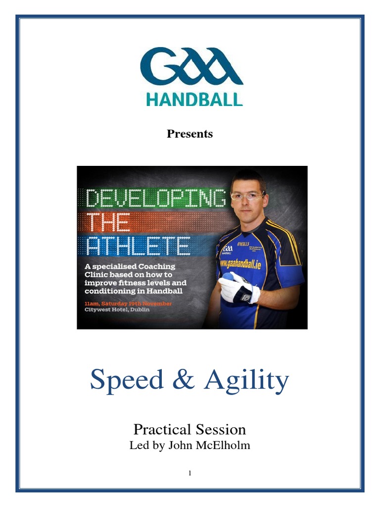 Speed & Agility: Practical Session | PDF | Athletic Sports | Recreation