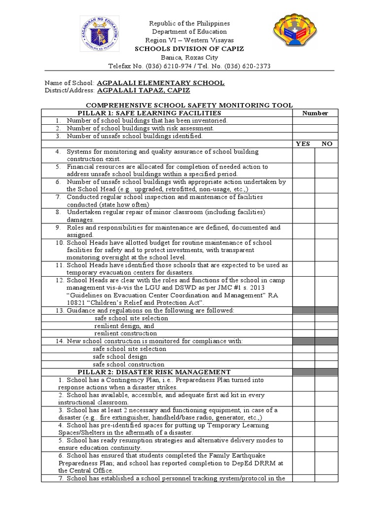 DRRM Evaluation Tool | PDF | Emergency Management | Curriculum
