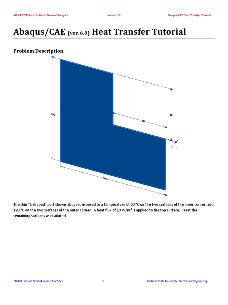 heat_transfer_tutorial | Finite Element Method | Mechanical Engineering