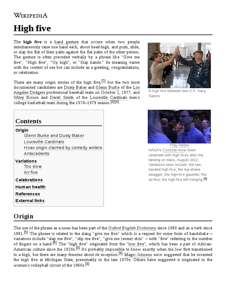 High Five | PDF | Sports