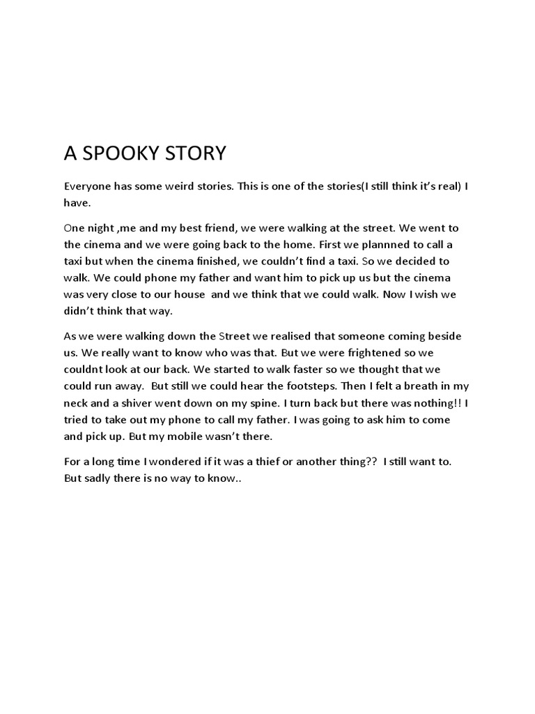A Spooky Story | PDF | Mystery, Thriller & Crime Fiction