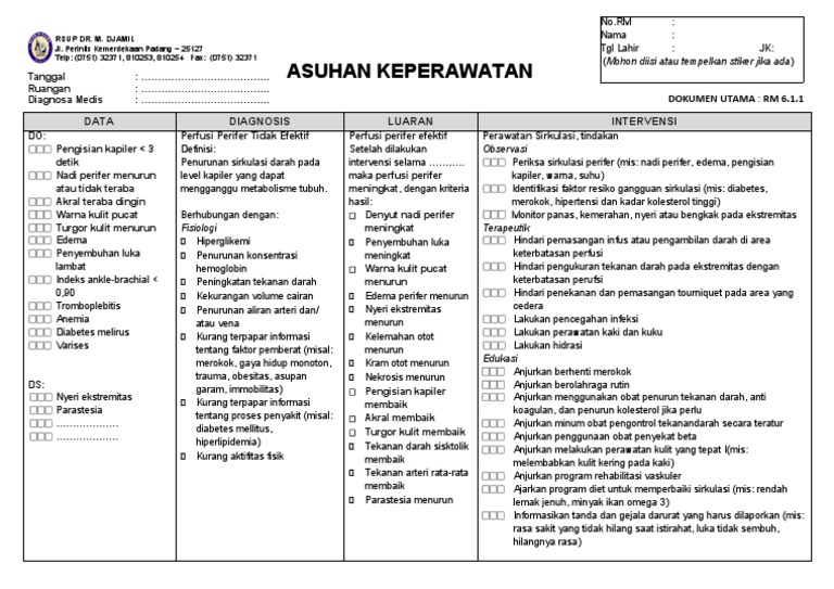 Perfusi Perifer Tidak Efektif | PDF