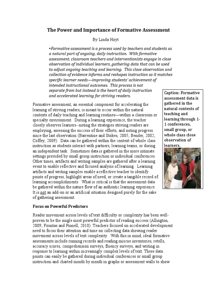The Power and Importance of Formative Assessment | PDF | Educational ...