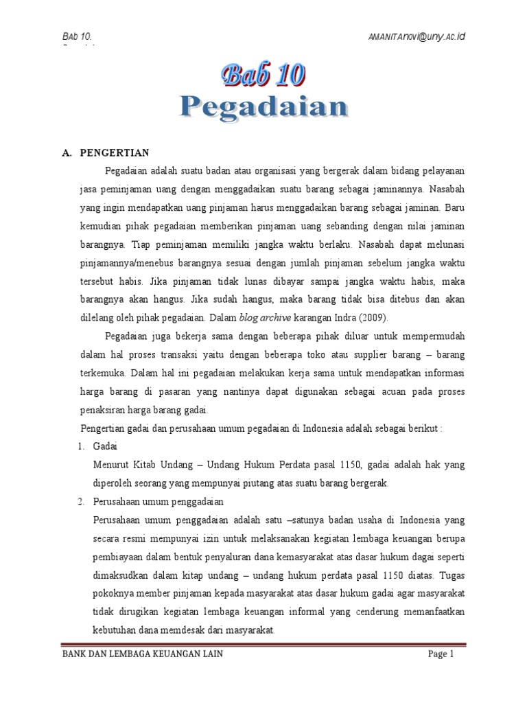 Pegadaian | PDF