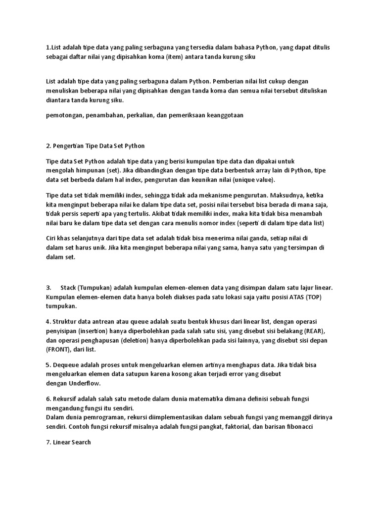 List Adalah Tipe Data Yang Paling Serbaguna Yang Tersedia Dalam Bahasa ...