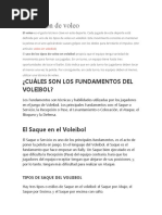 El Voleo y Tipos de Voleo en El Volibol | PDF | Vóleibol | Entretenimiento