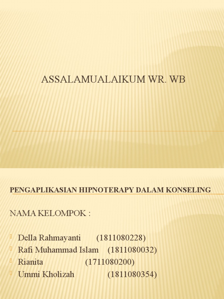 Hipnoterapi dalam Konseling Modern | PDF