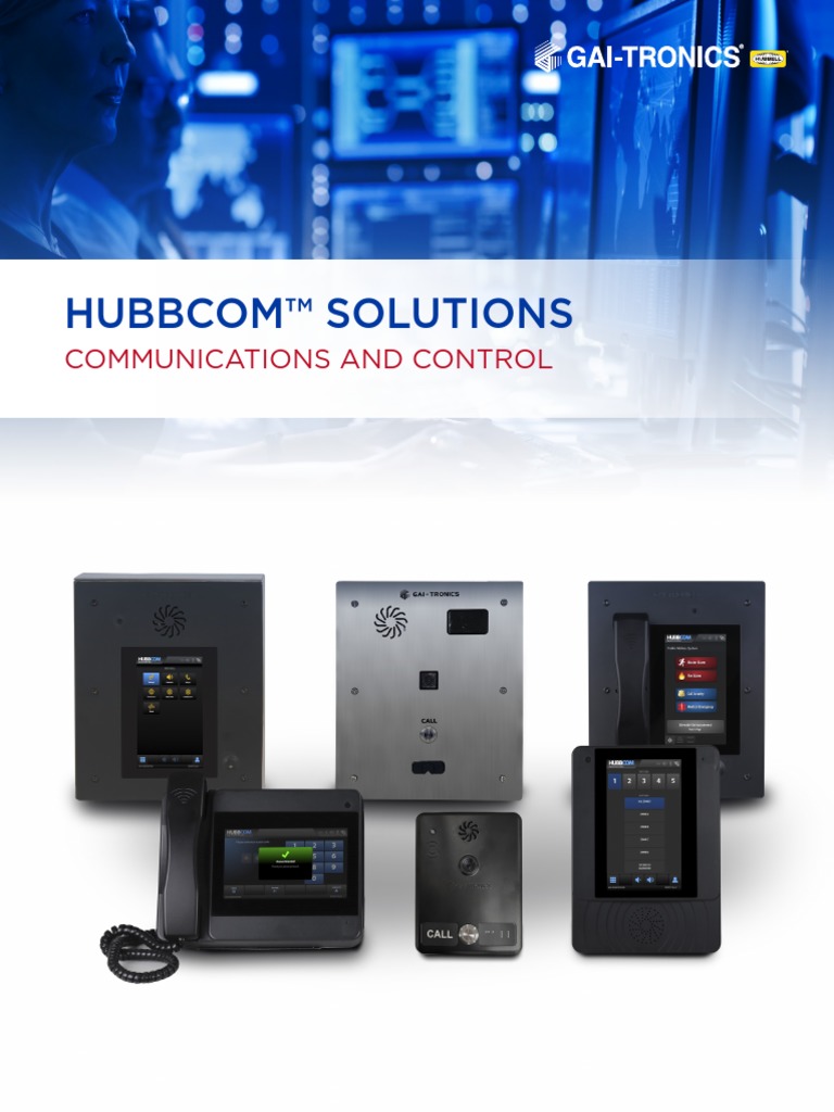 Hubbcom™ Solutions: Communications and Control | PDF | Touchscreen | Usb