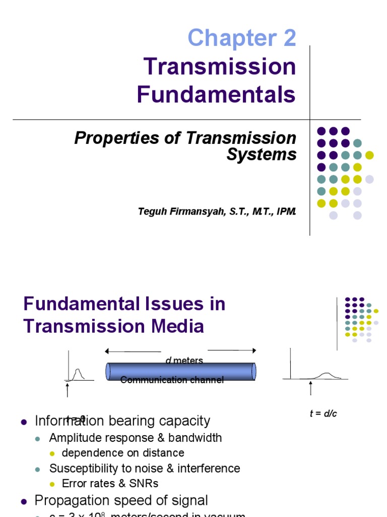 Kuliah 2 Properties of Transmission Systems | PDF | Wavelength Division ...