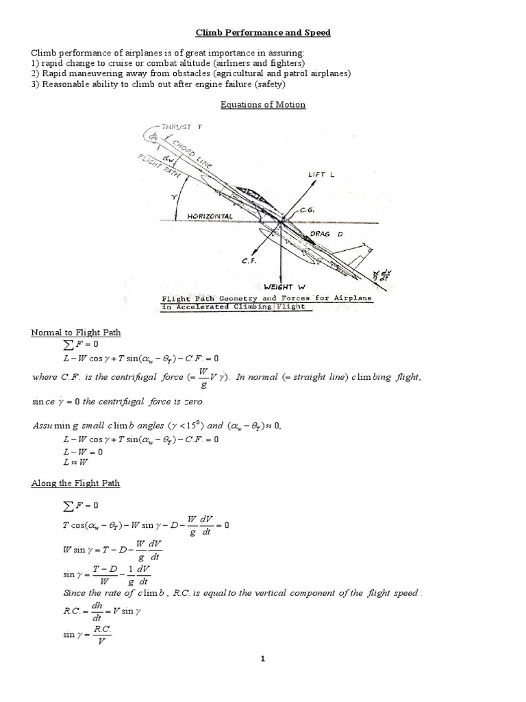 Aircraft Climb Performance Guide | PDF | Rocketry | Flight