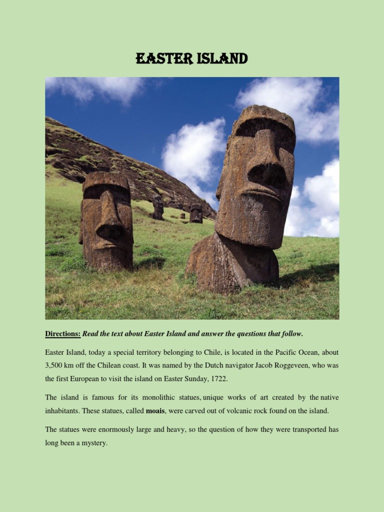 Easter Island - Reading Comprehension | PDF