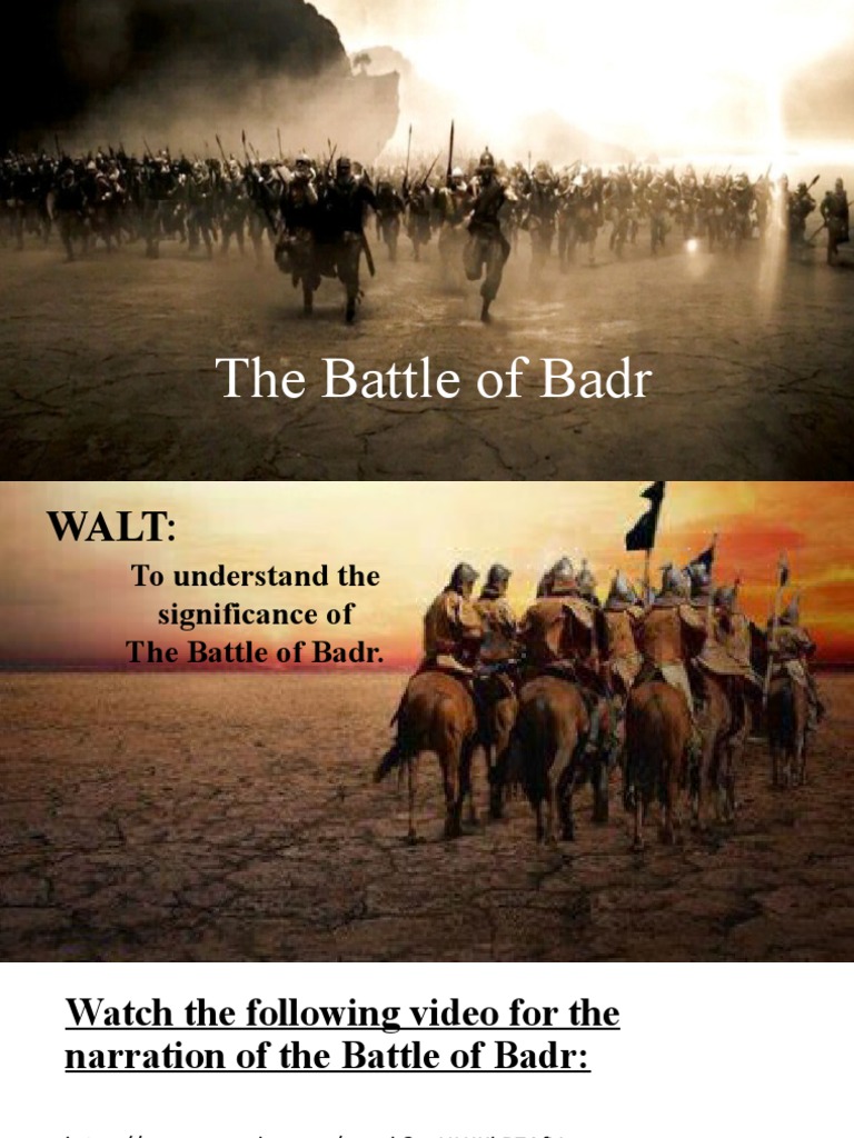 Battle of Badr Lesson 1 PP Presentation | PDF