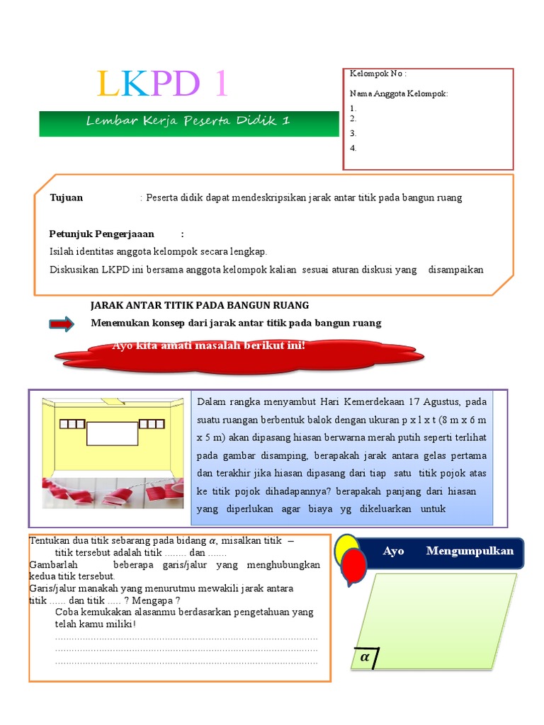 LKPD Jarak Antar Titik | PDF