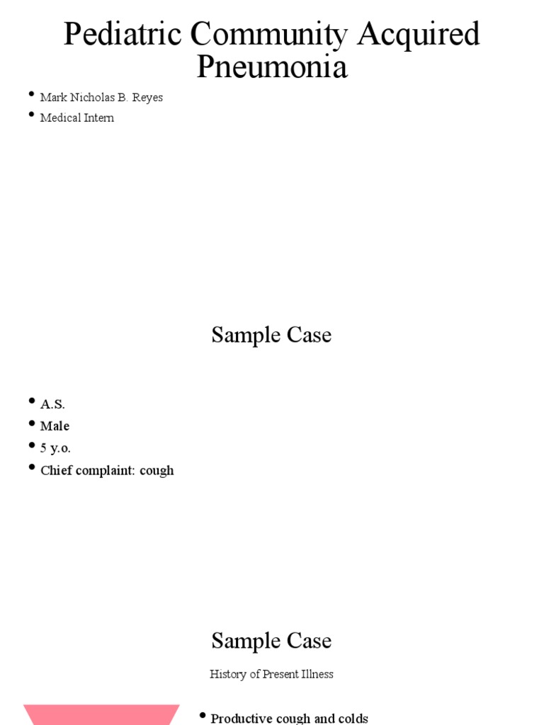 PCAP Report - Mark Reyes | PDF | Pneumonia | Respiratory Tract