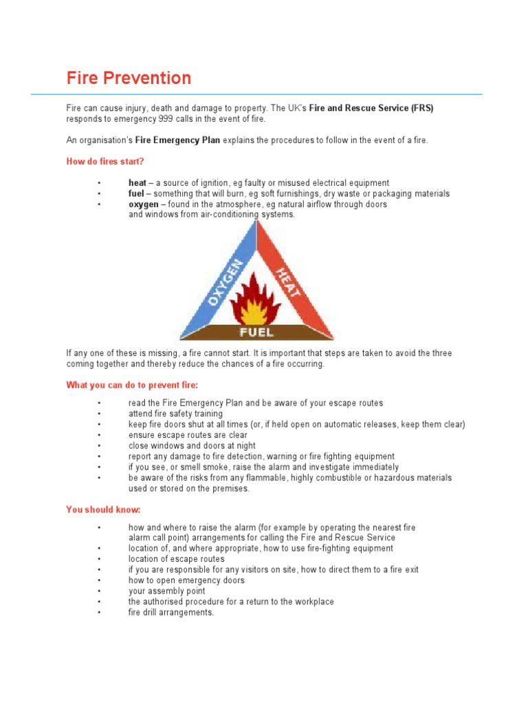 Fire Prevention: How Do Fires Start? | PDF | Fires | Firefighting