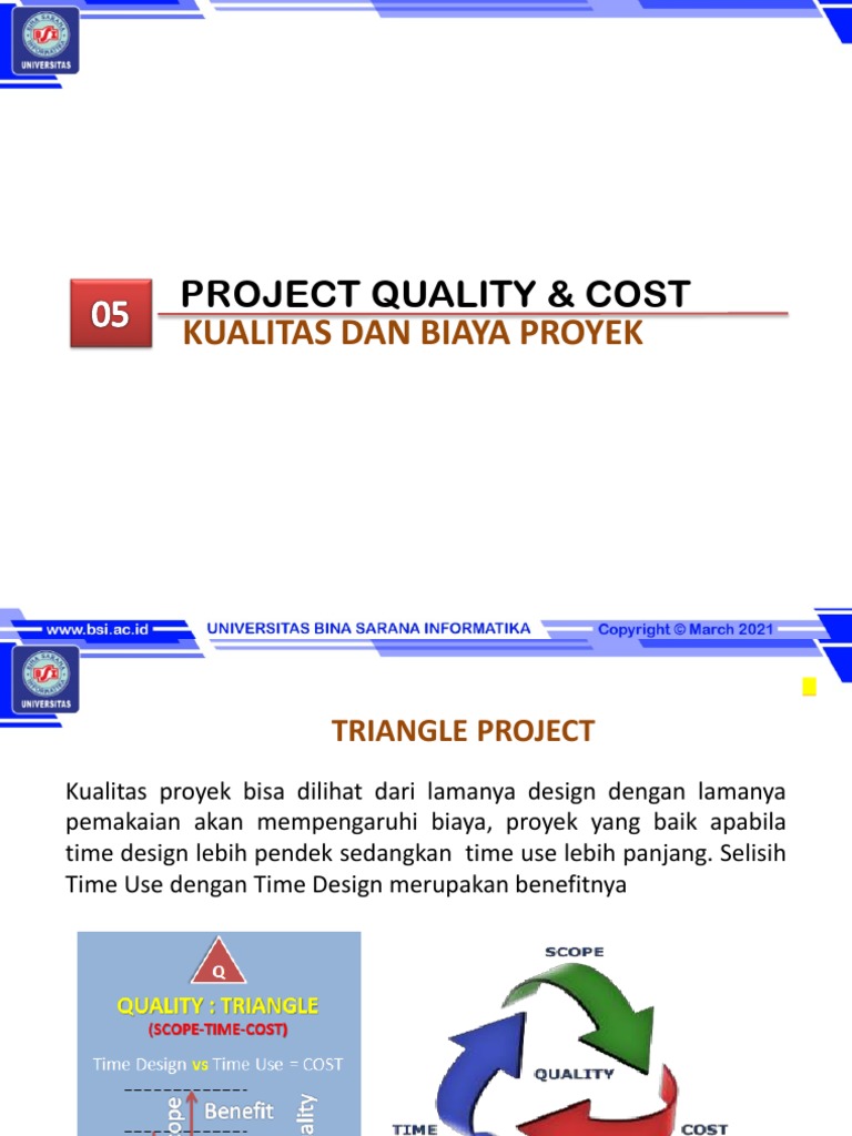 [JUDUL]: Mengoptimalkan Kualitas dan Biaya Proyek Melalui Manajemen ...