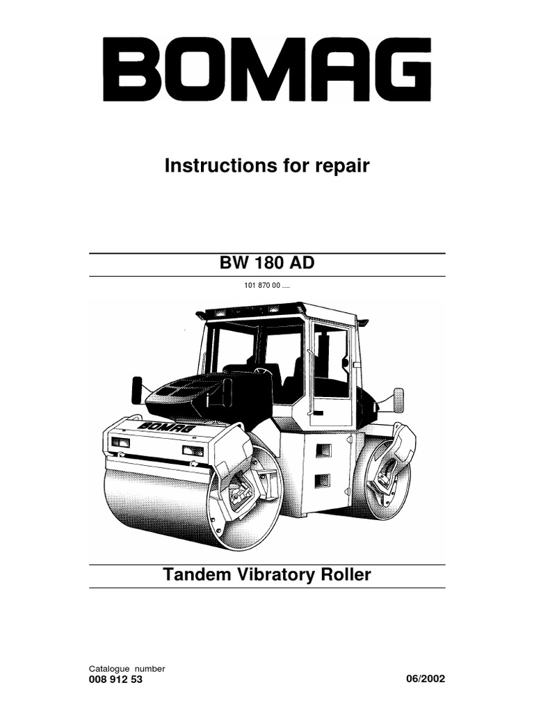 Instructions For Repair: BW 180 AD | PDF | Valve | Pump