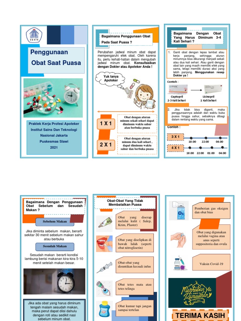Leaflet Penggunaan Obat | PDF