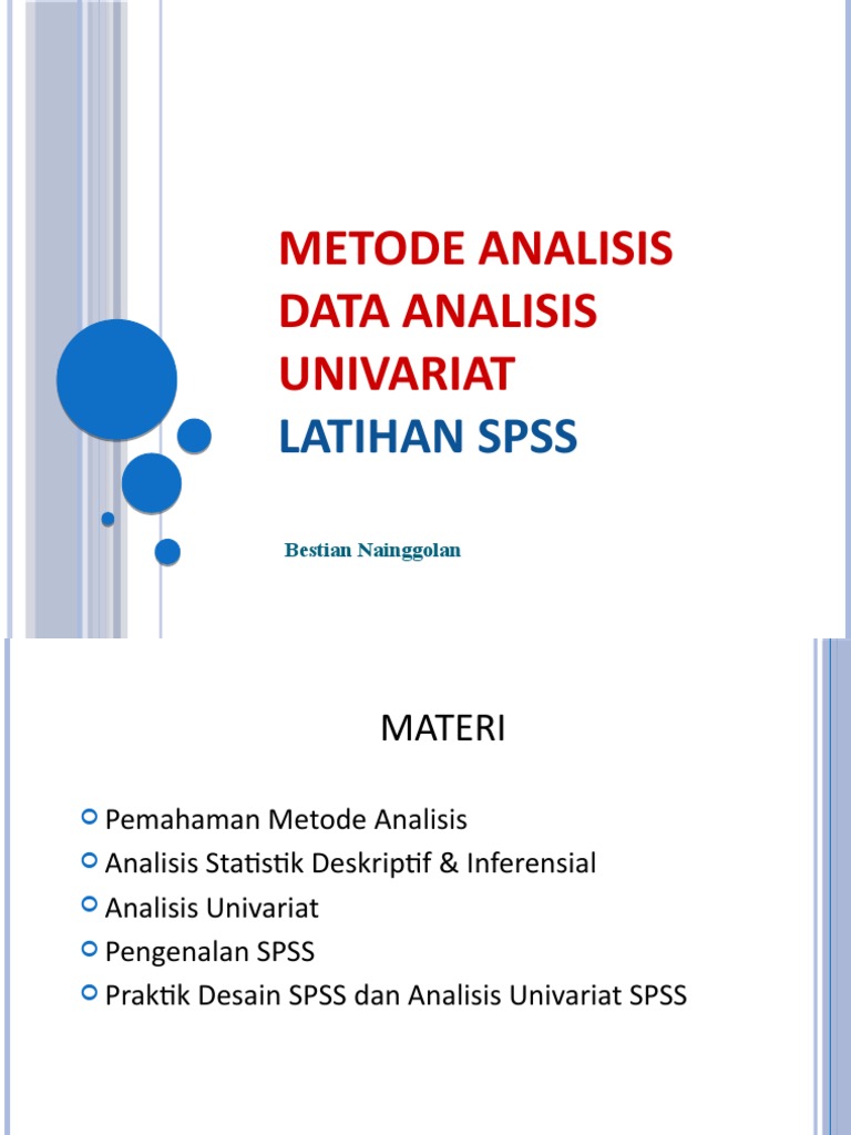 Univariate Analysis Latihan SPSS 2020 | PDF