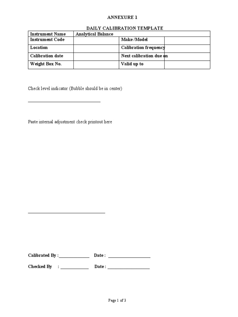Check Level Indicator (Bubble Should Be in Center) | PDF | Weighing ...