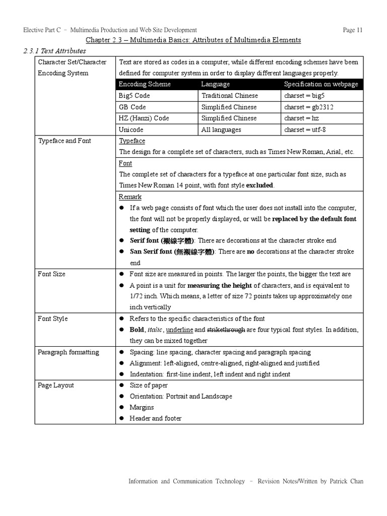 Chapter 2 - Multimedia Basics (2.3+2.4) | PDF | Data Compression ...