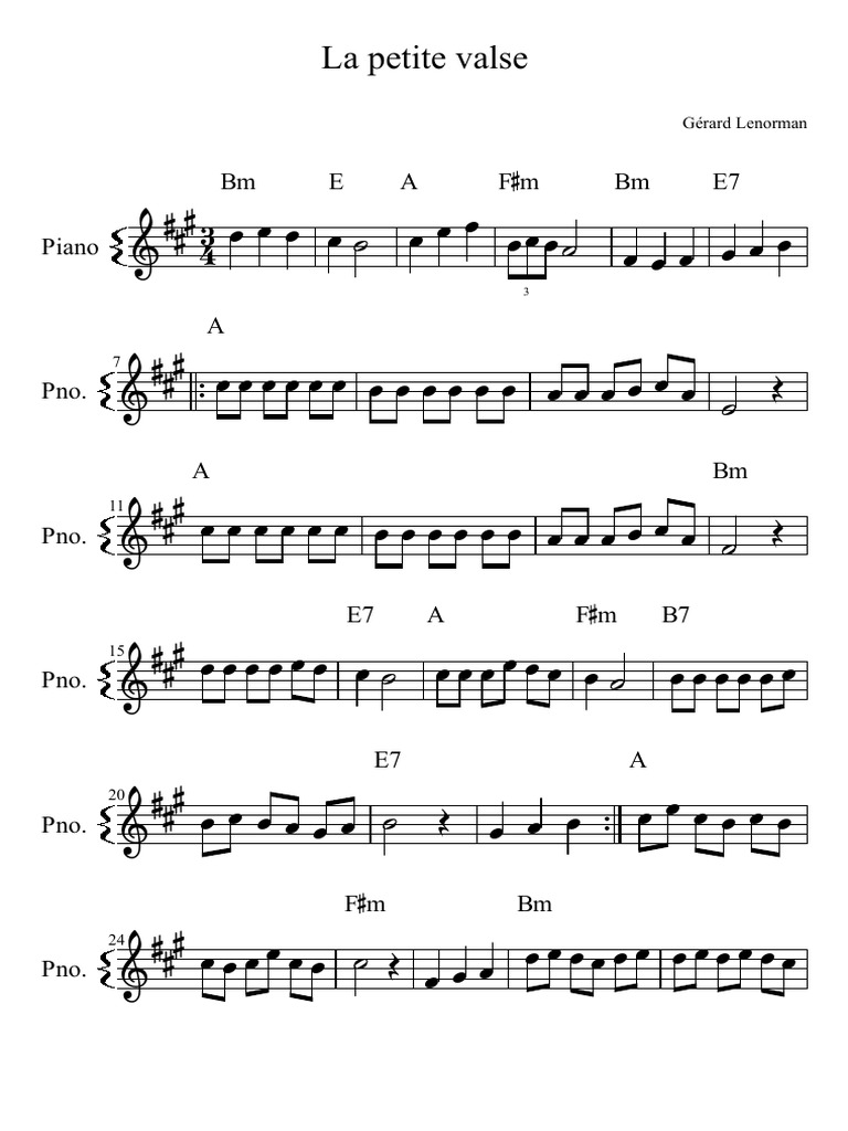 La Petite Valse | PDF