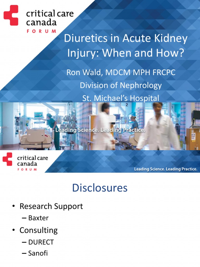 Diuretics When and How | PDF | Nephrology | Medicine