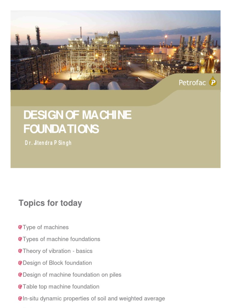 Design of Machine Foundations Part 2 | PDF | Civil Engineering ...