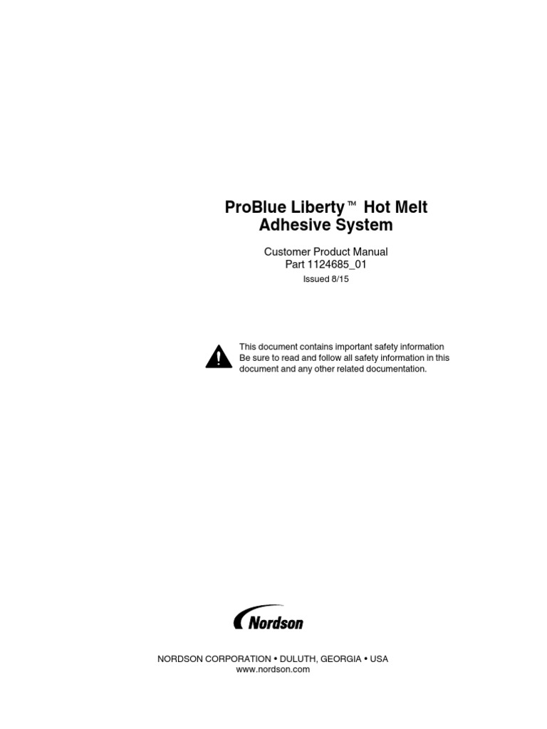 ProBlue Liberty Hot Melt | PDF | Troubleshooting | Pump