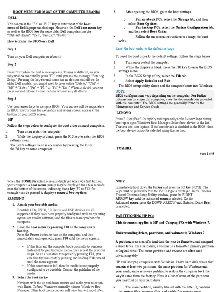 Booting and Partitioning | PDF | Booting | Hard Disk Drive Booting and Partitioning | PDF | Booting | Hard Disk Drive