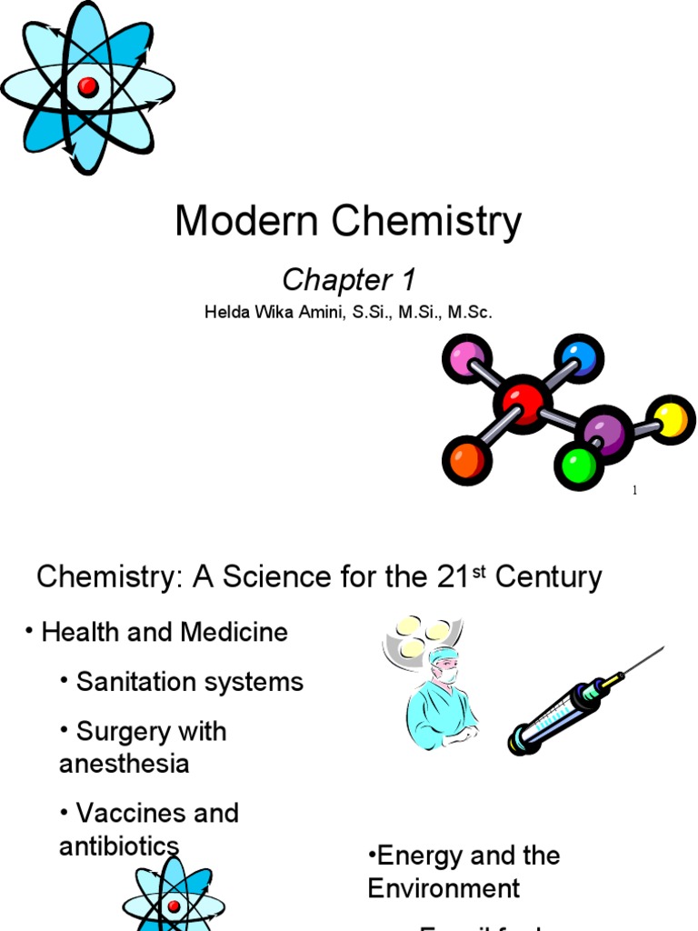 Chapter 01 Modern Chemistry | PDF | Atoms | Atomic Nucleus