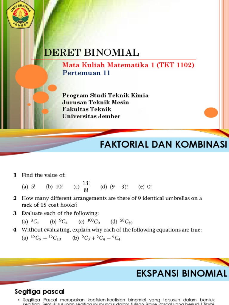 9 - Deret Binomial | PDF