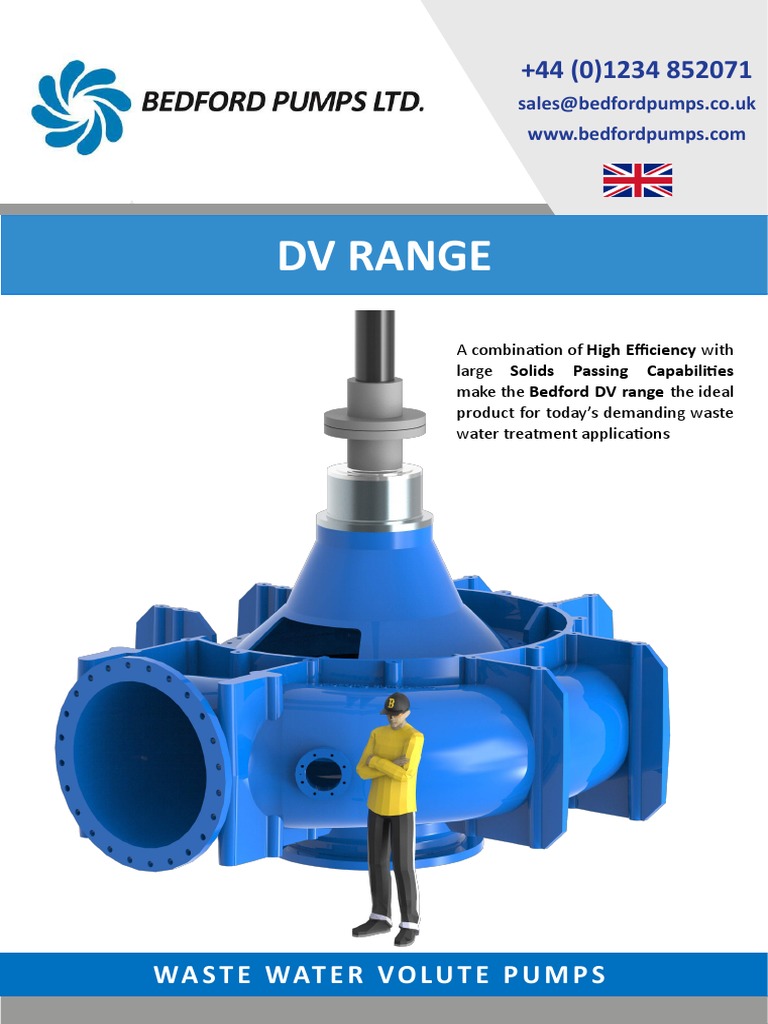 DV Range: Waste Water Volute Pumps | PDF | Bearing (Mechanical) | Pump