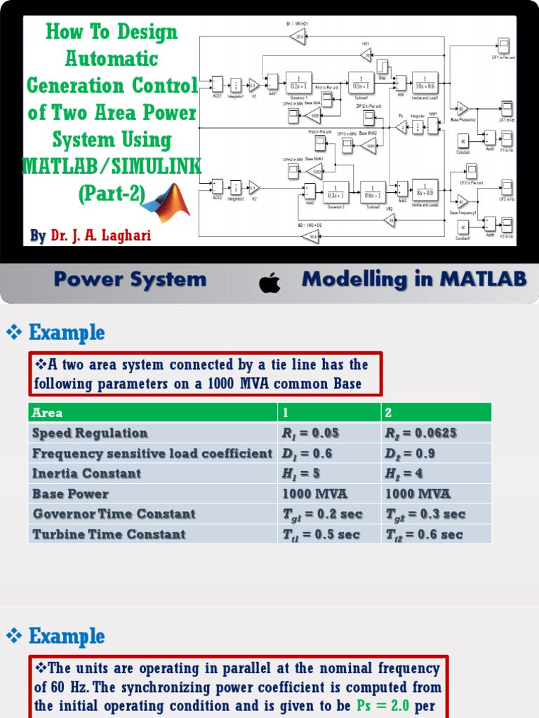 Modelling of Automatic Generation Control of Two Area Power System in ...