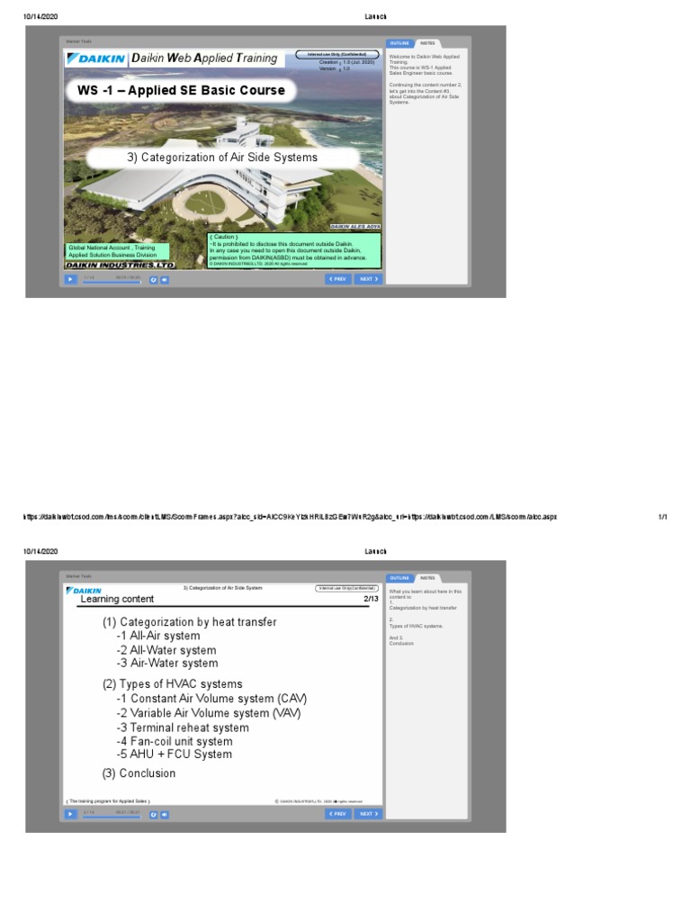 Categorization of Air Side Systems | PDF | Air Conditioning | Duct (Flow)