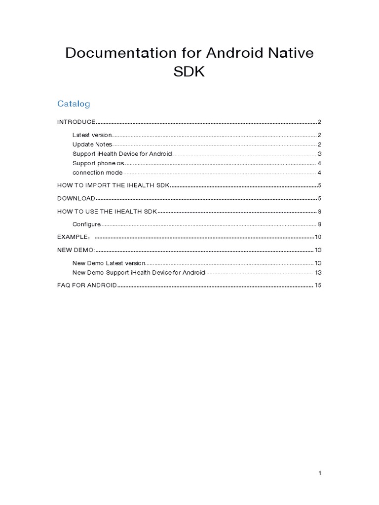 Android Native SDK Documentation 2020091800 | PDF | Android (Operating System) | Callback ...