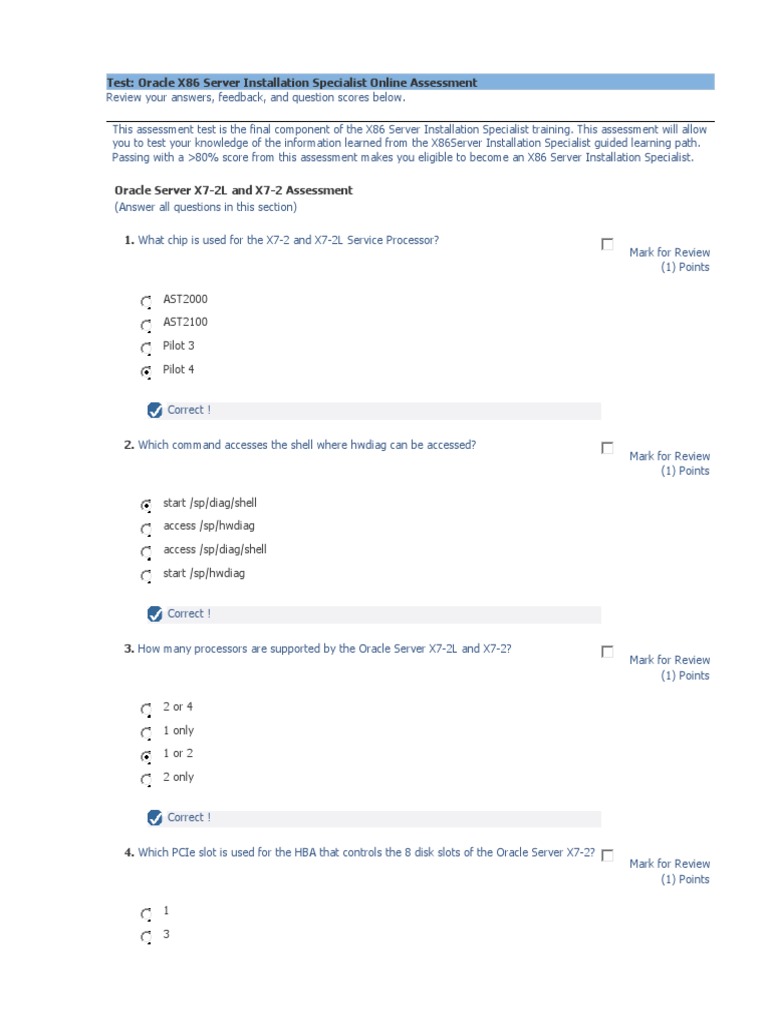 Oracle Server X7-2l and X7-2 Assessment | PDF | Computer Hardware ...