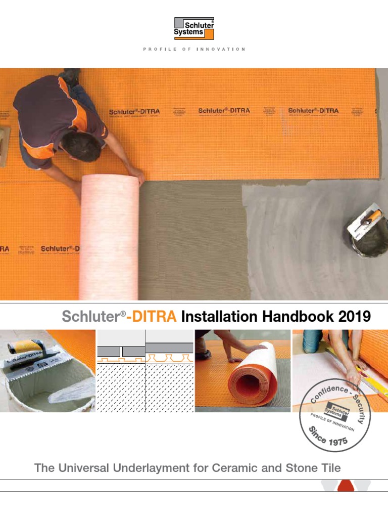 DITRA Installation Handbook | PDF | Tile | Concrete