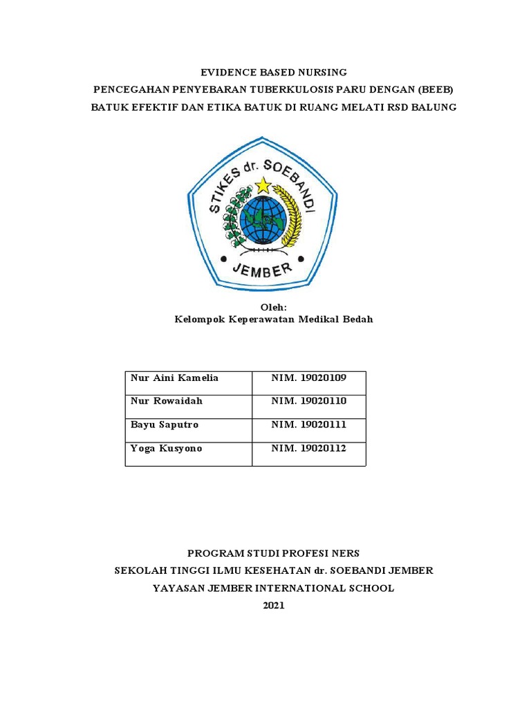 Ebn TB Paru RSD Balung Fix | PDF | Pengembangan Diri | Kesehatan Holistik