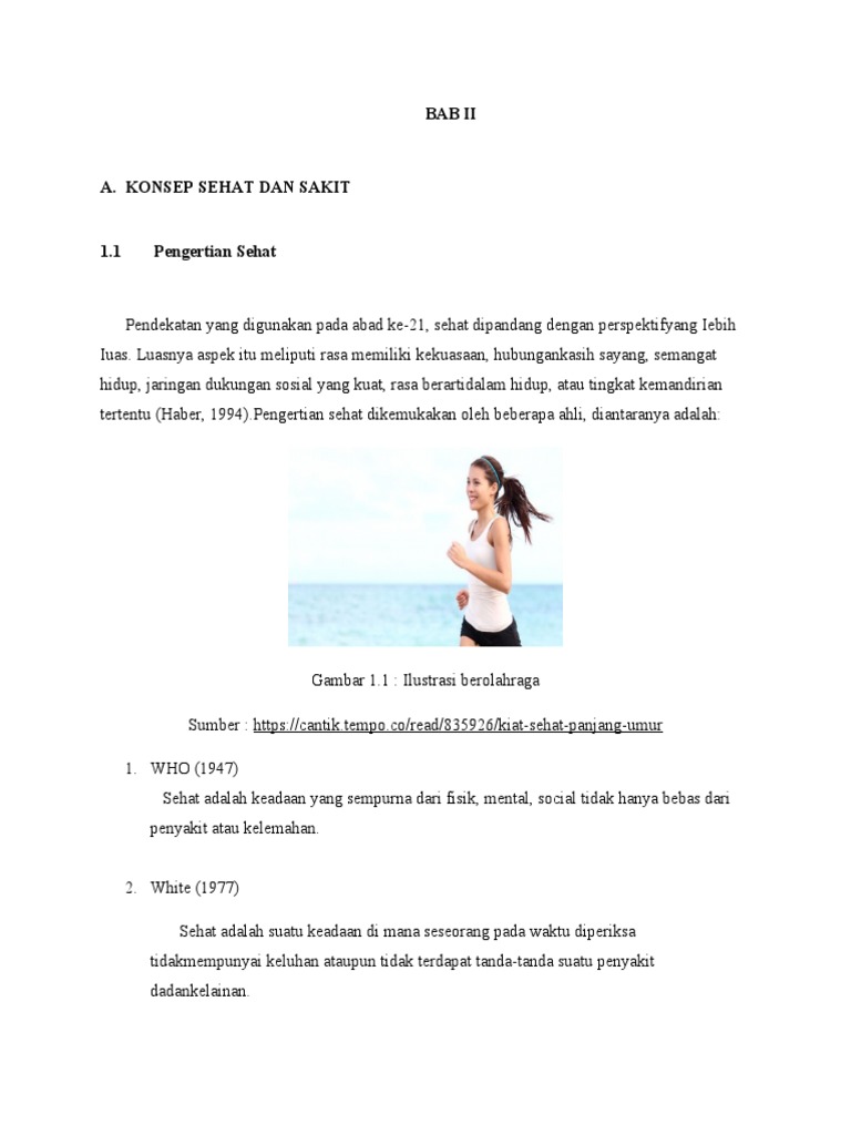 Konsep Sehat Sakit | PDF