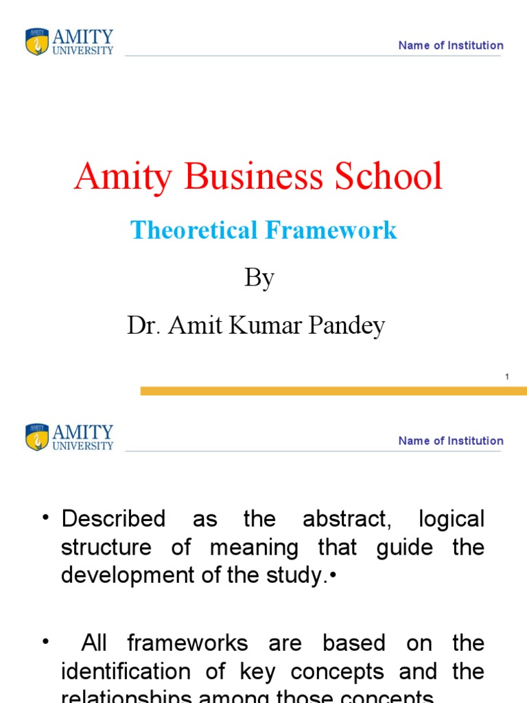 Theoretical Framwork For Study | PDF | Concept | Theory