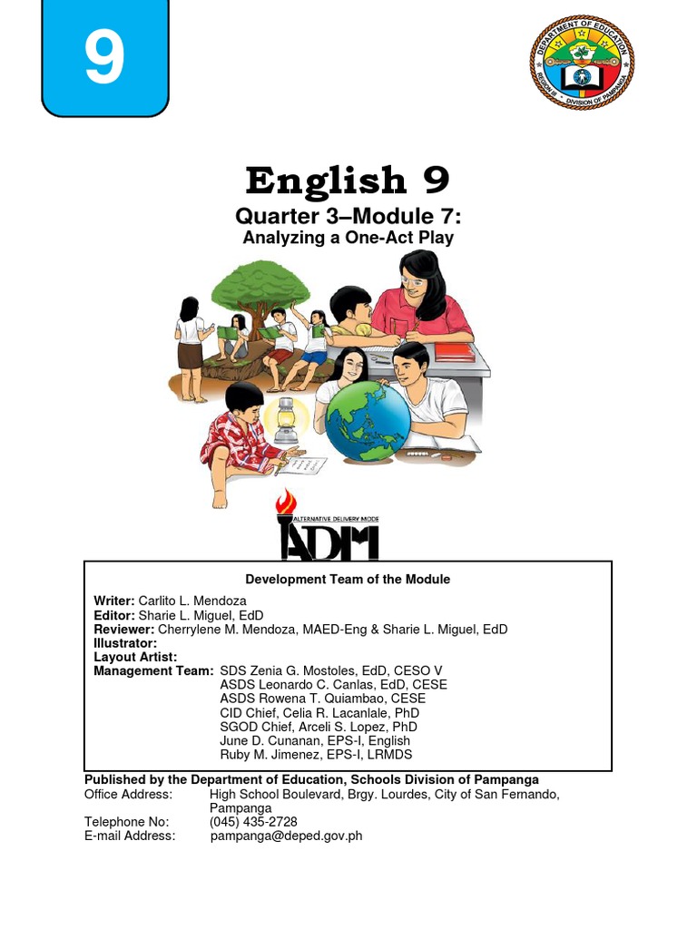 English 9: Quarter 3 - Module 7 | PDF | Play (Theatre) | Narrative