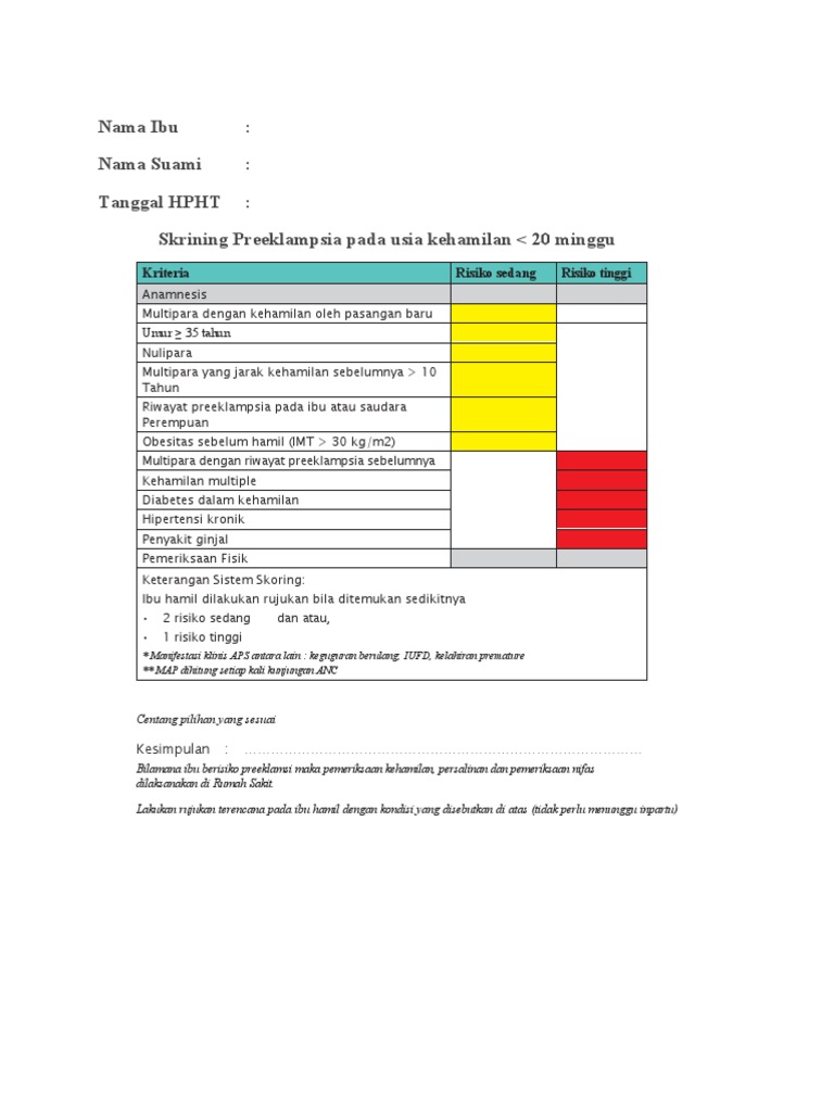 Lampiran Skrining Buku Kia | PDF