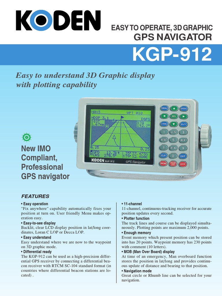 Gps Navigator: Easy To Understand 3D Graphic Display With Plotting Capability | PDF | Navigation ...
